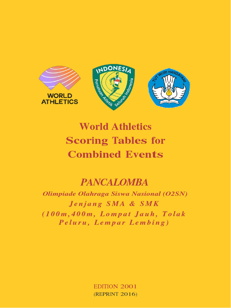 Tabel Penilaian Pancalomba-O2sn Sma & SMK | PDF