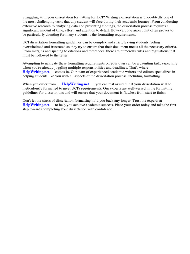 Uci Dissertation Formatting | Download Free PDF | Thesis | Job Satisfaction