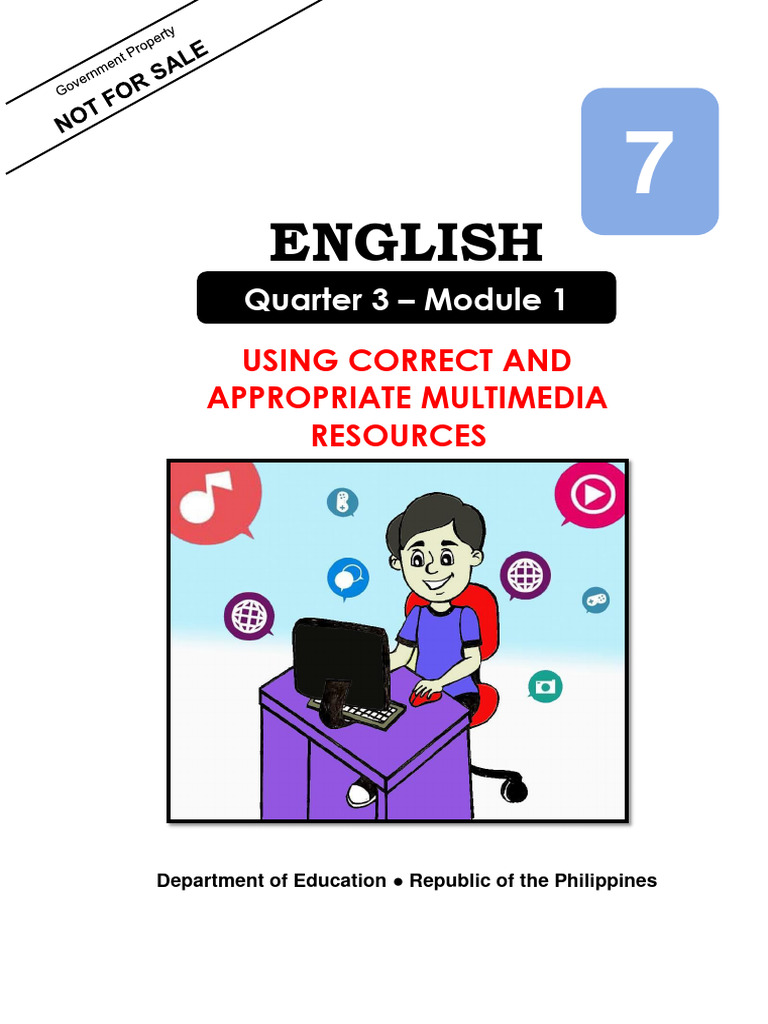 English 7 Quarter 3 Module - FINAL | PDF | Multimedia | Communication