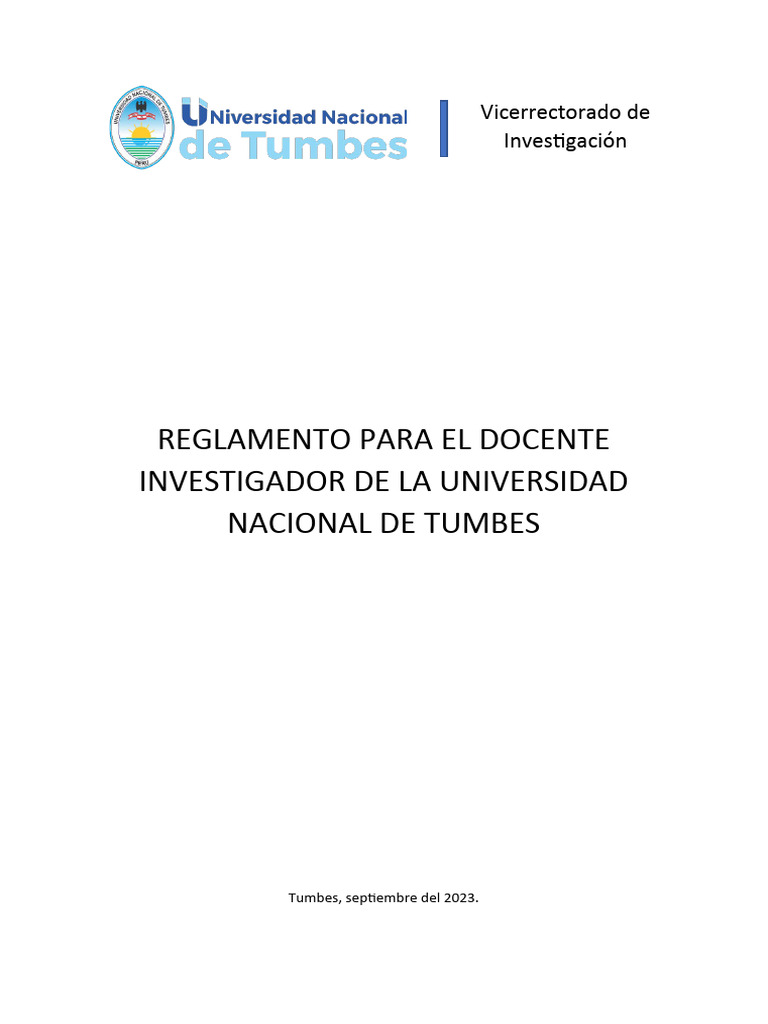 REGLAMENTO | PDF | Universidad | Maestros