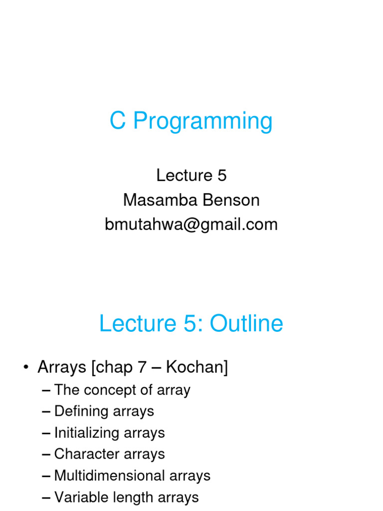 lecture5_065622 | PDF | Integer (Computer Science) | Computer Programming