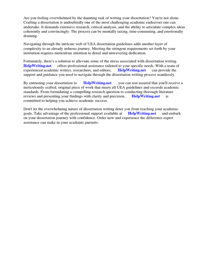 Uea Dissertation Guidelines | PDF | Thesis | Science