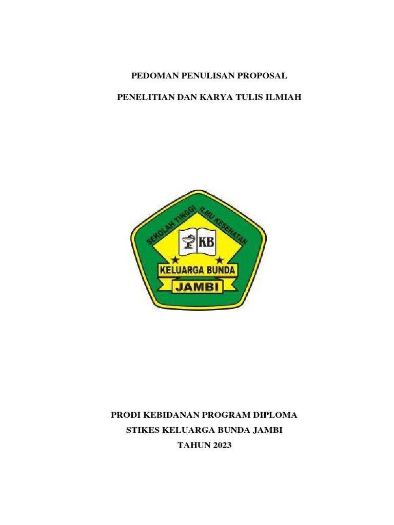 Pedoman Penulisan Kti d3 Kebidanan | PDF