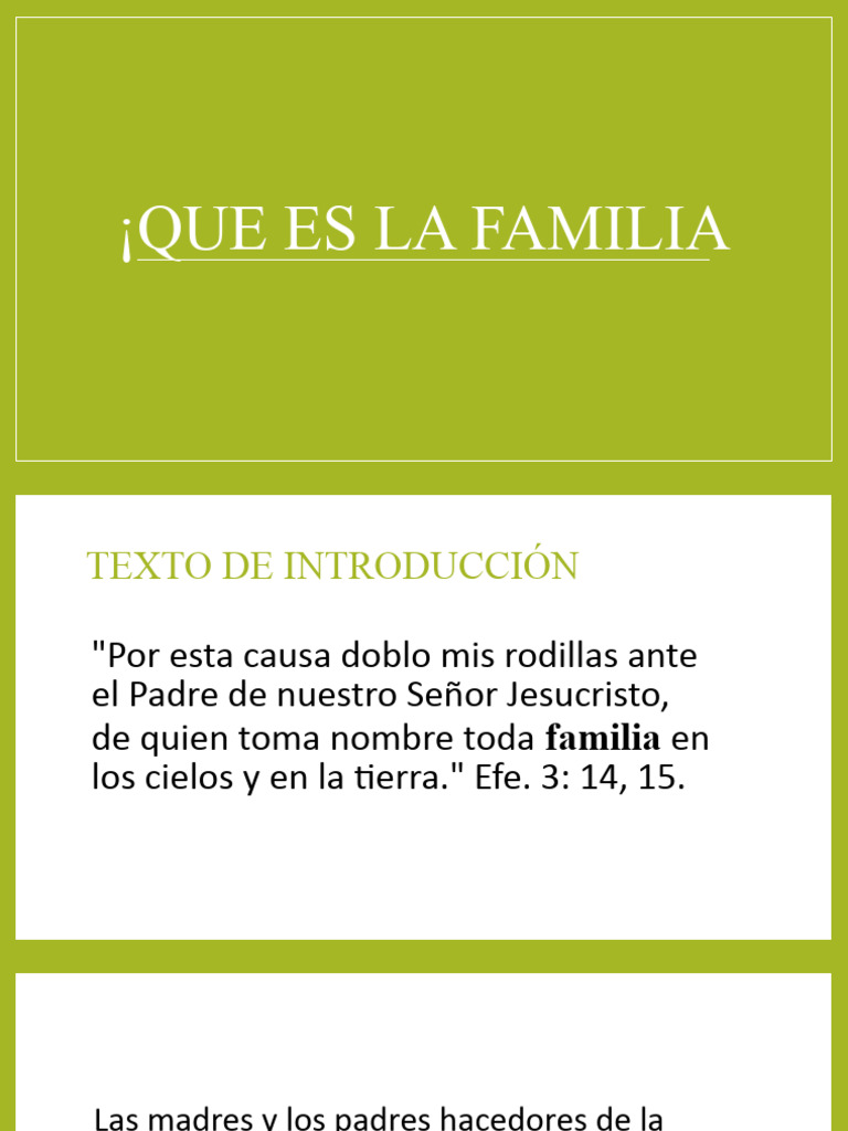 Que Es La Familia | PDF | Jesús | Dios