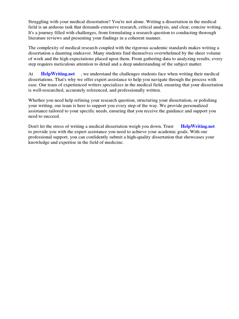 Dissertation Medical | PDF | Thesis | Nursing