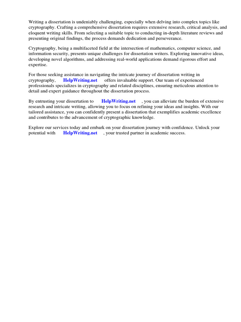 Cryptography Dissertation Aid | PDF | Cryptography | Key (Cryptography)