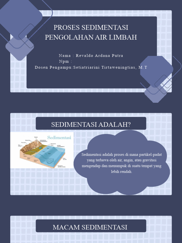 Proses dan Tipe Sedimentasi | PDF | Sains & Matematika
