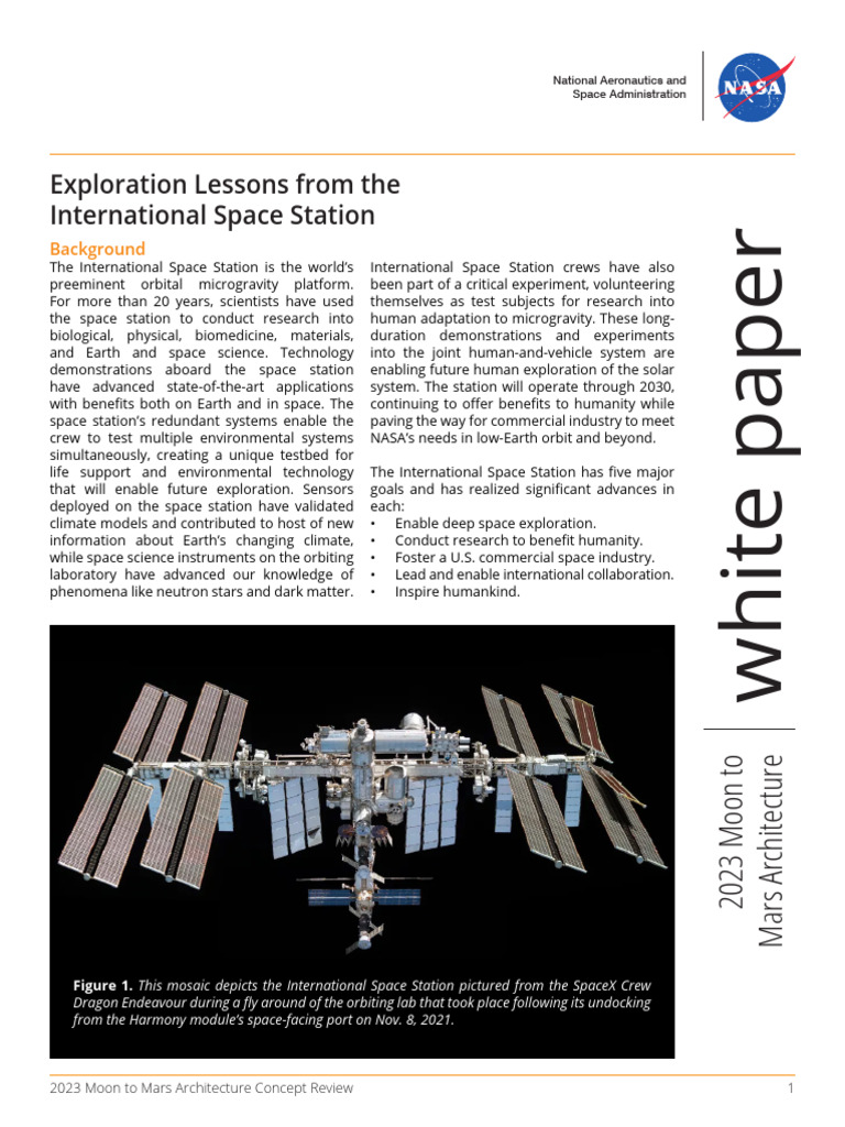 Exploration Lessons From The International Space Station | PDF ...
