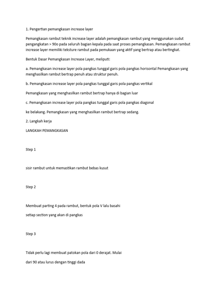 Teknik Pemangkasan Increase Layer | PDF | Griya & Taman