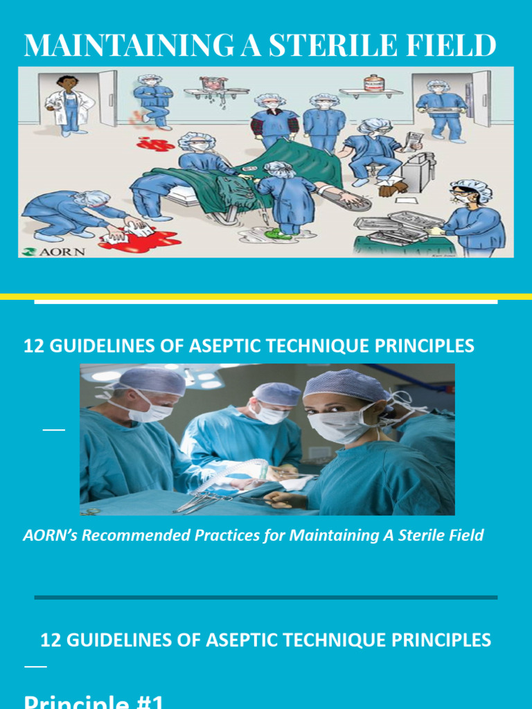 Maintaining A Sterile Field | PDF | Surgery | Clinical Medicine