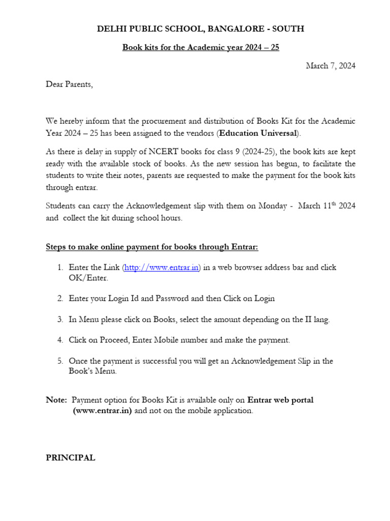 Books Circular (2024-25) 1709892717064 | PDF | Textbook