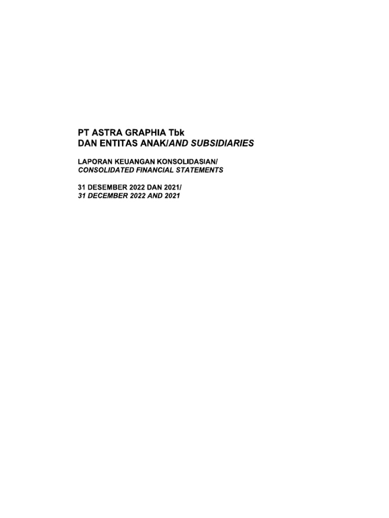 PT Astra Graphia TBK 1222 | PDF