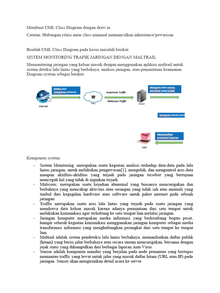 Membuat UML Class Diagram Dengan Draw | PDF