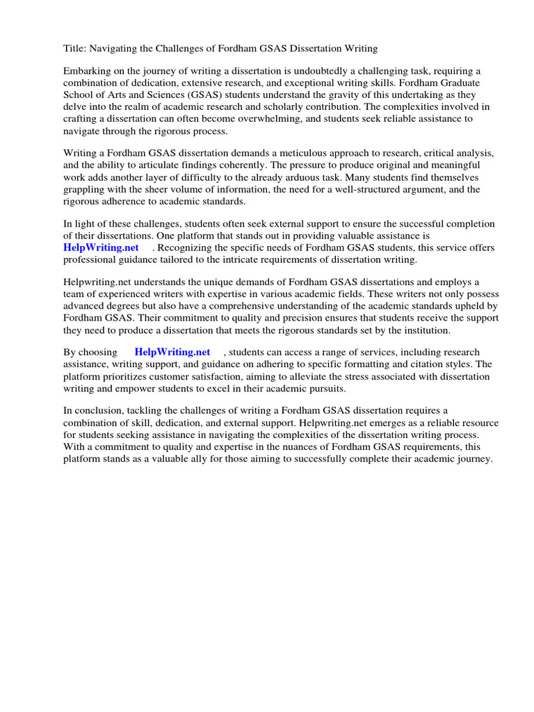 Fordham Gsas Dissertation | PDF | Innovation | Thesis