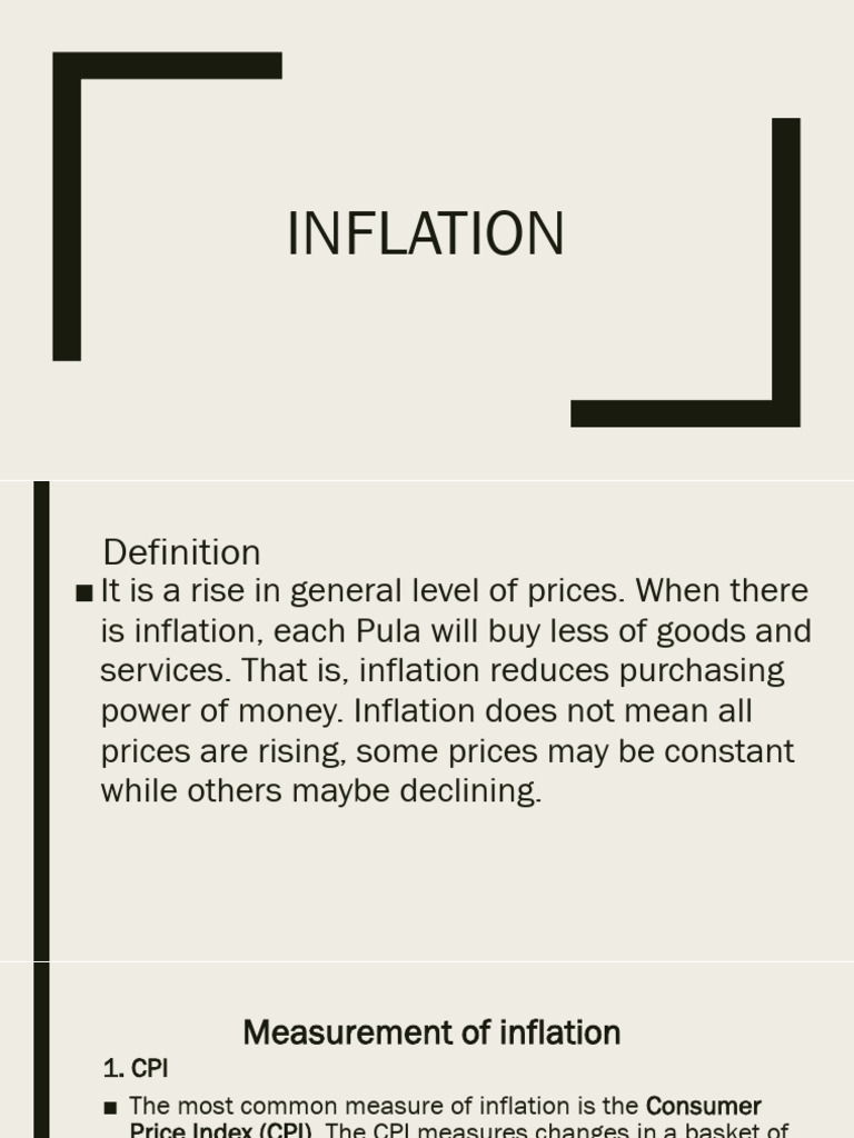 ECO 112 Inflation - 2024PDF | PDF | Inflation | Consumer Price Index