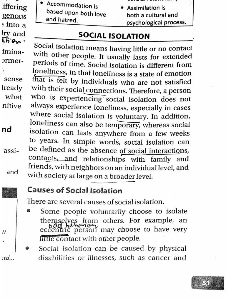 Social Isolation | PDF