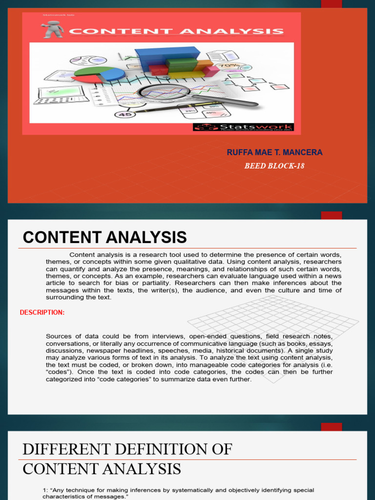Content Analysis | PDF | Analysis | Cognitive Science