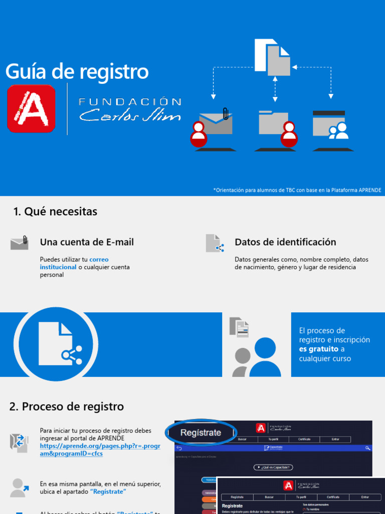Guia de Registro APRENDE 2023 | PDF | Informática | Software