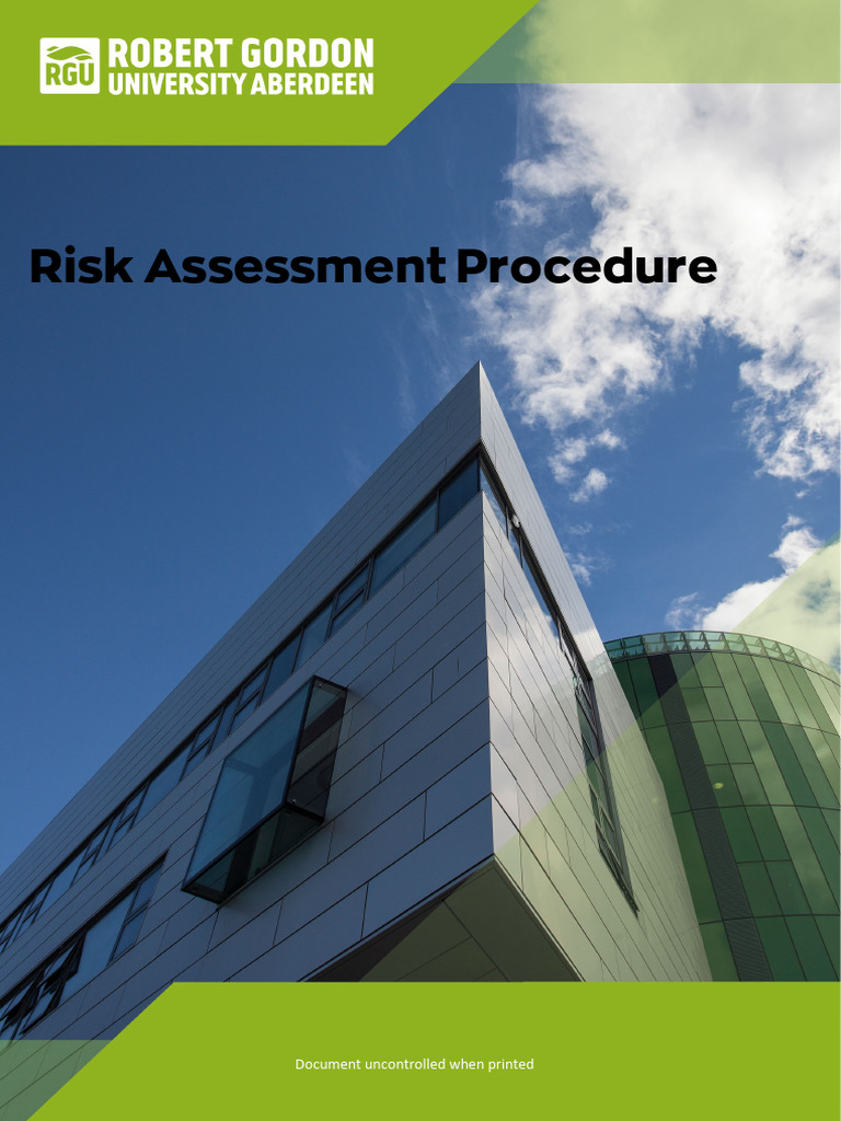 Risk Assessment Procedure Overview | PDF | Risk | Hazards