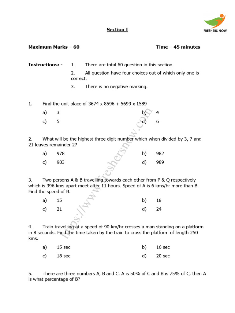 Indian Coast Guard Navik Previous Question Paper | PDF | Rotation ...