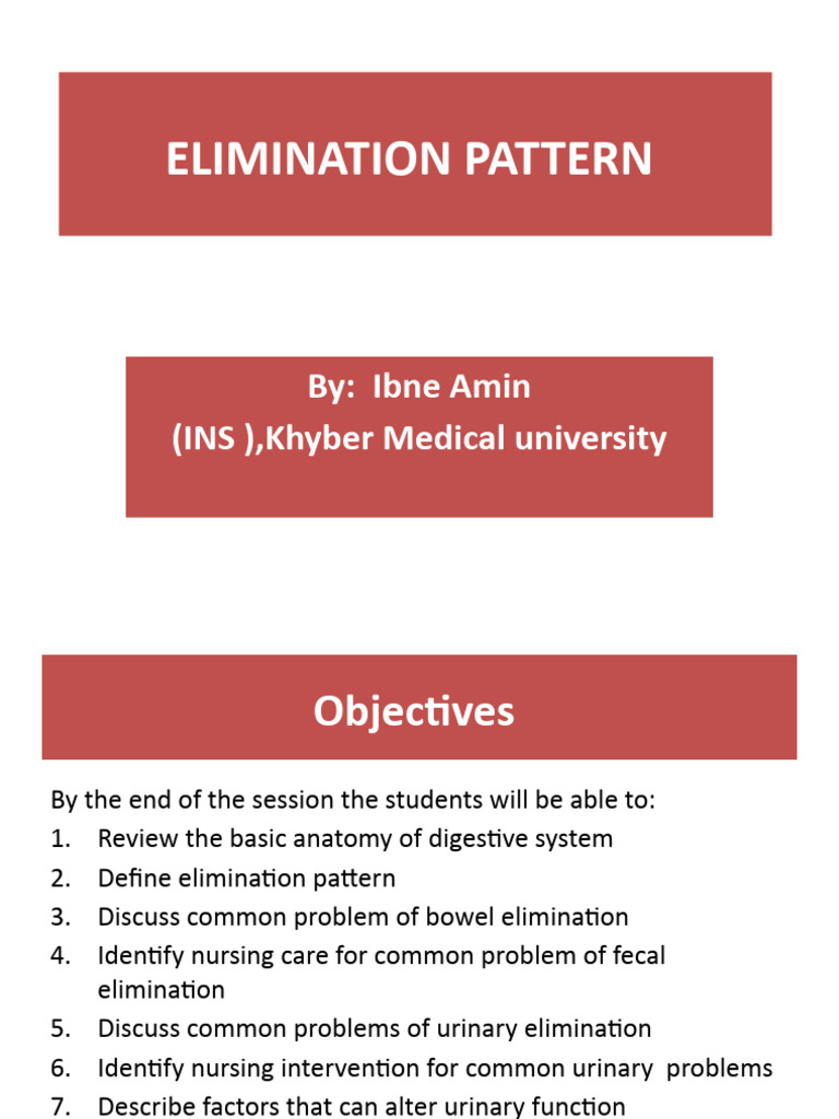 Elimination Pattern | Download Free PDF | Urinary Incontinence ...