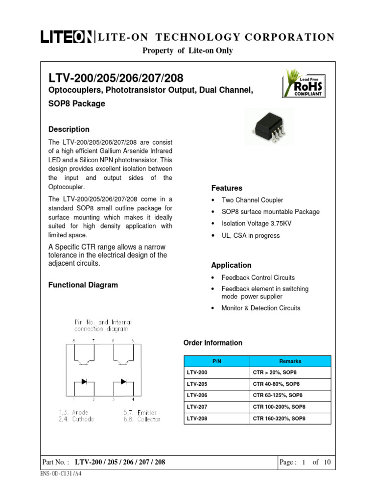LTV-208 | PDF
