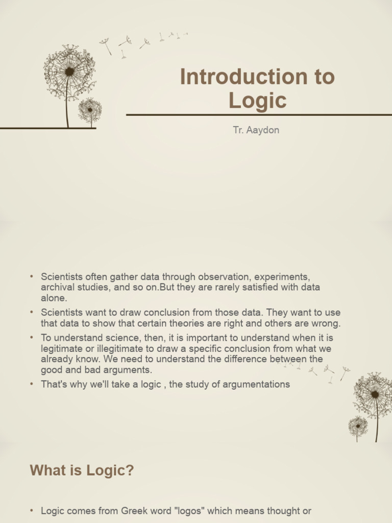 Introduction To Logic | PDF | Argument | Logic