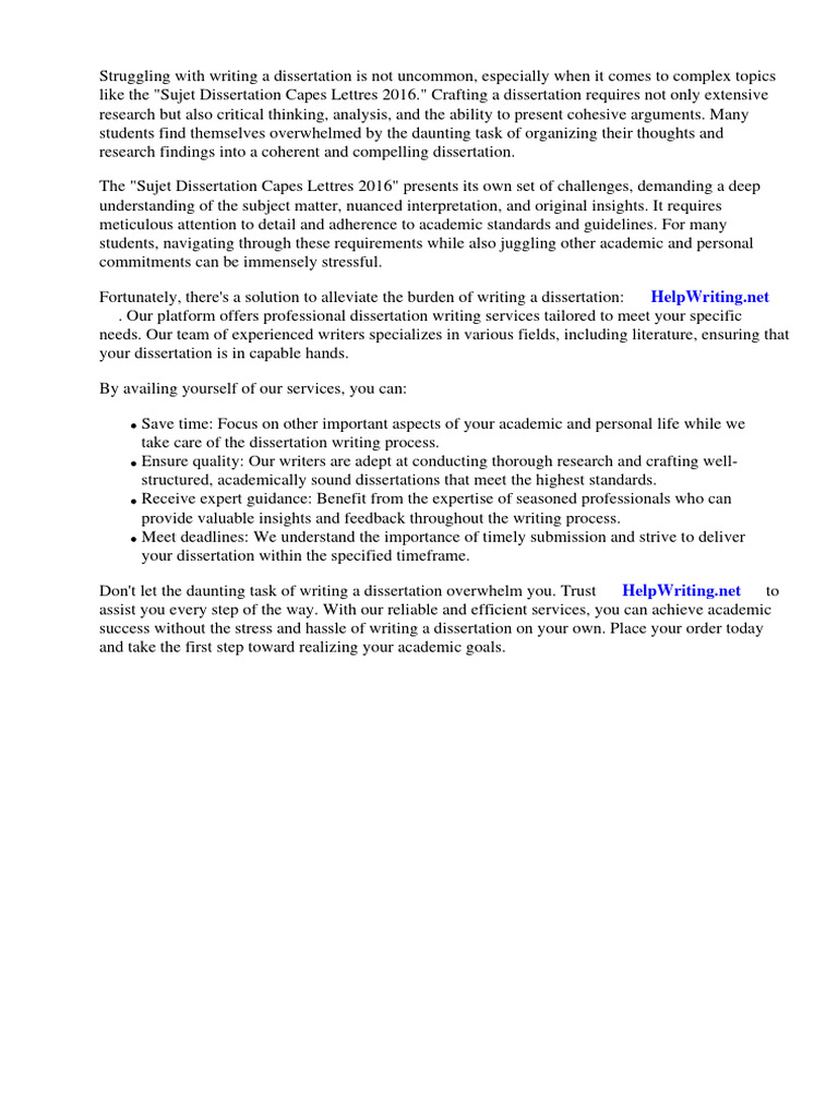 Dissertation Writing Support Services | PDF | Thesis | Thought