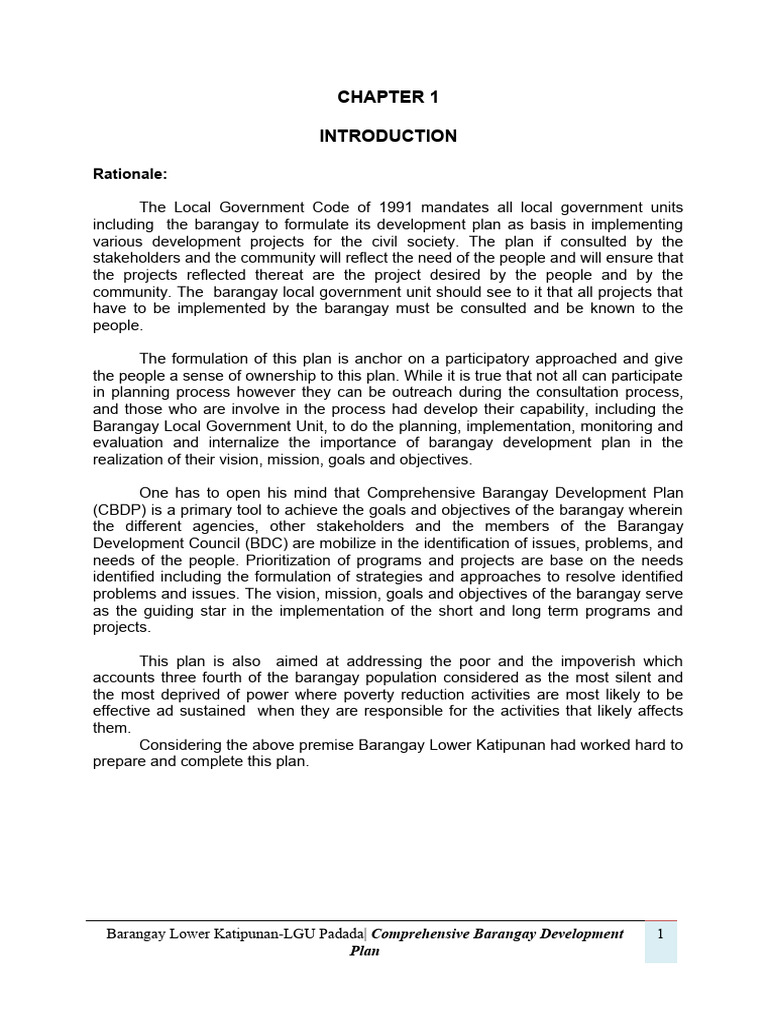 BDP Lower Katipunan 2011 | PDF | Agriculture | Cash Crop