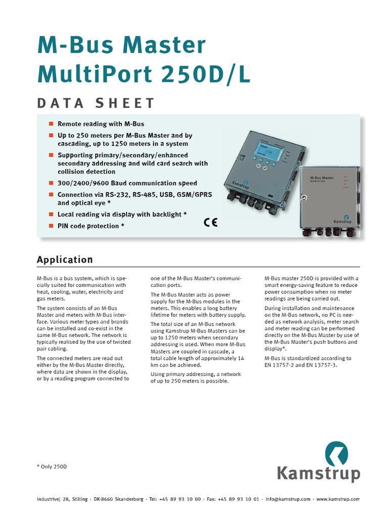 M-Bus Master MultiPort 250D/L Guide | PDF | General Packet Radio ...