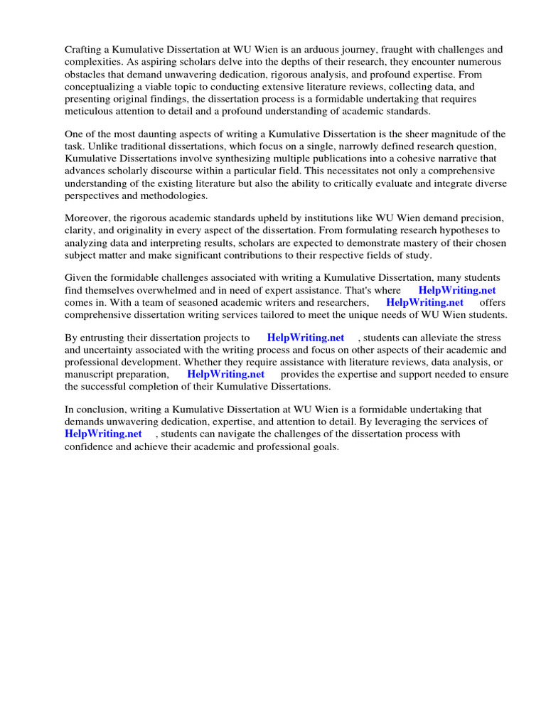 Kumulative Dissertation Wu Wien | PDF | Thesis | Methodology