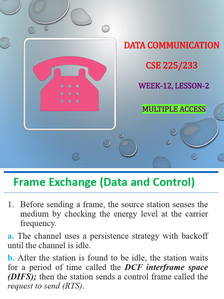 Week-12-Lesson-2 | PDF | Physical Layer Protocols | Computer Networking