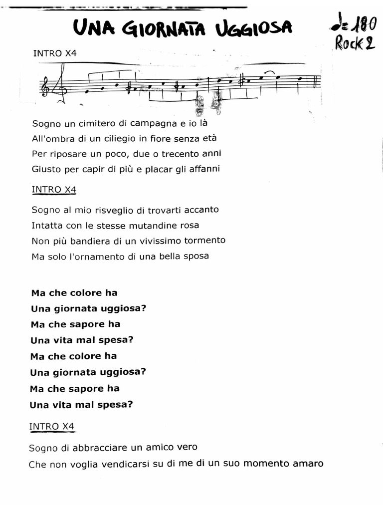 Una Giornata Uggiosa | PDF