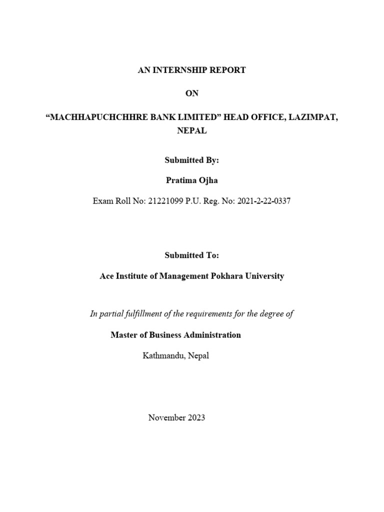 Report Mba Internship | Download Free PDF | Banks | Debit Card