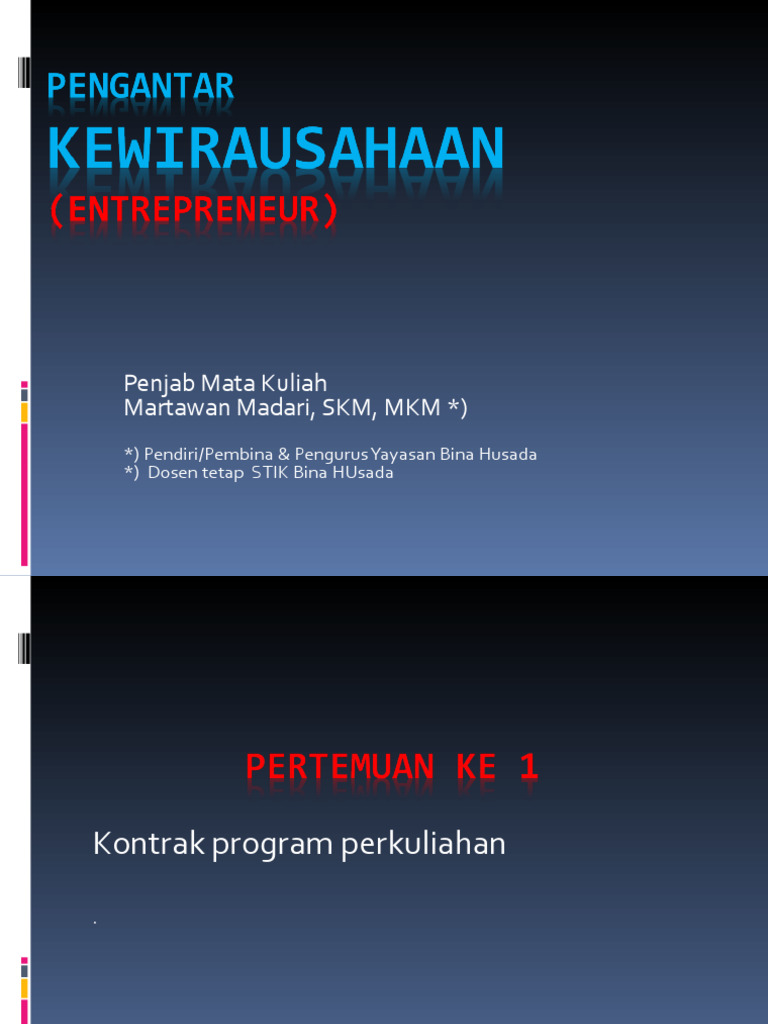 Kontrak Program KWH | PDF