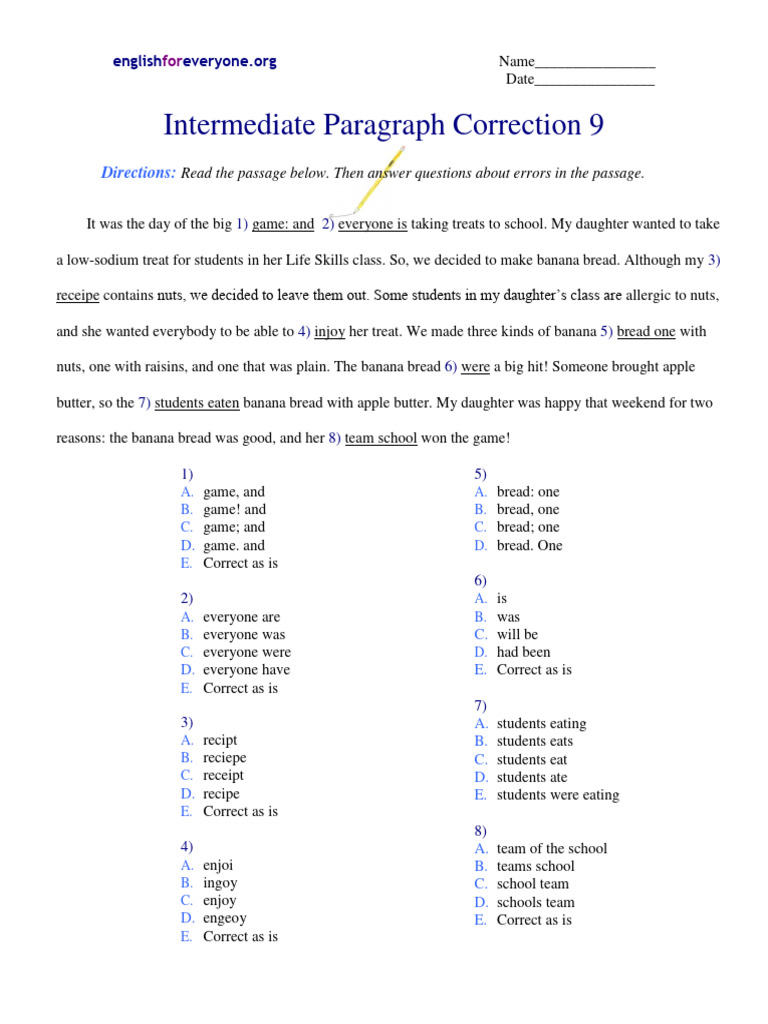Paragraph Correction for Big Game Event | PDF | Foods | Cuisine
