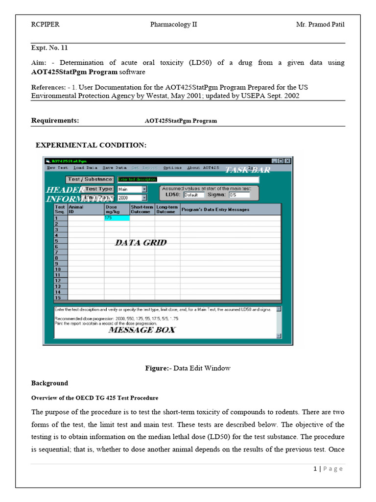 Expt 11 | PDF | Menu (Computing) | Toxicity