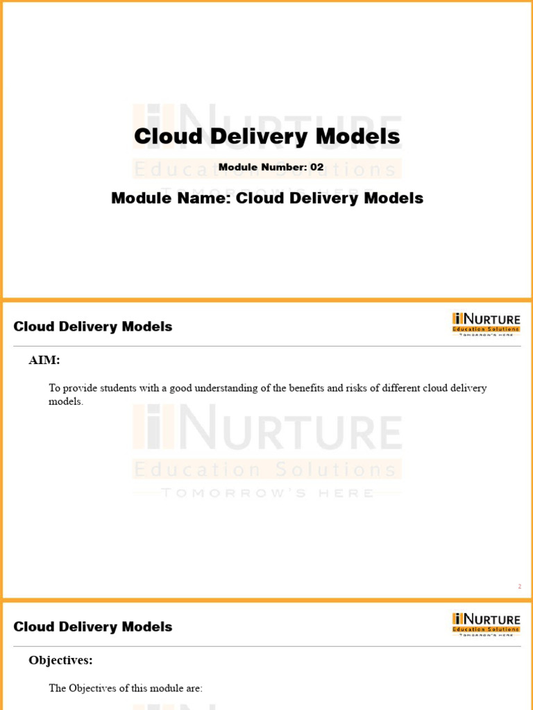Module 2 - Cloud Delivery | PDF | Cloud Computing | Virtualization