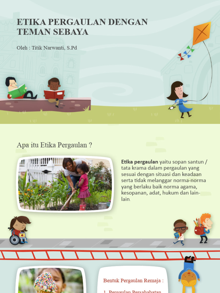 Etika Pergaulan Dengan Teman Sebaya | PDF