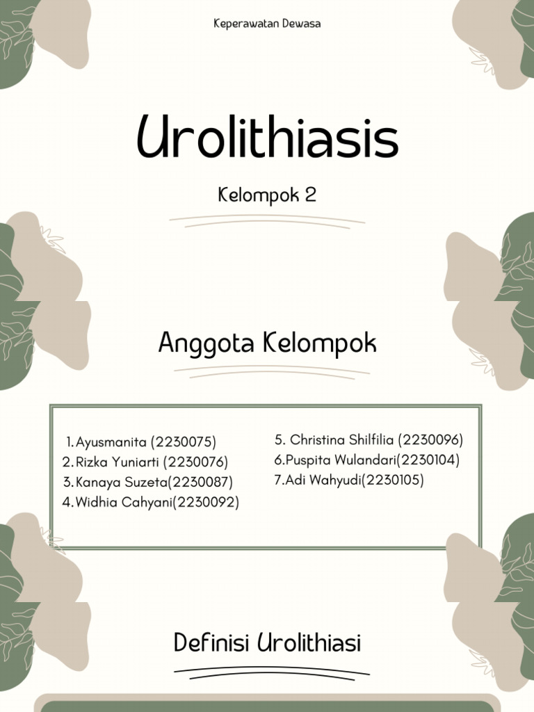 Urolithiasis | PDF