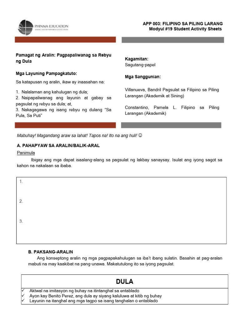 Sas App003 Modyul 19 | PDF