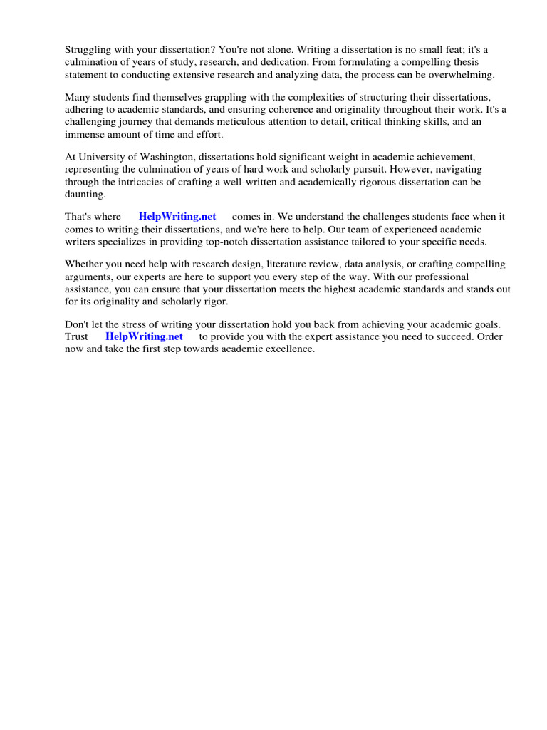 University of Washington Dissertations Online | PDF | Thesis | Essays