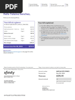 Xfinity Bill Statement Example PDF | PDF | Fee | Payments