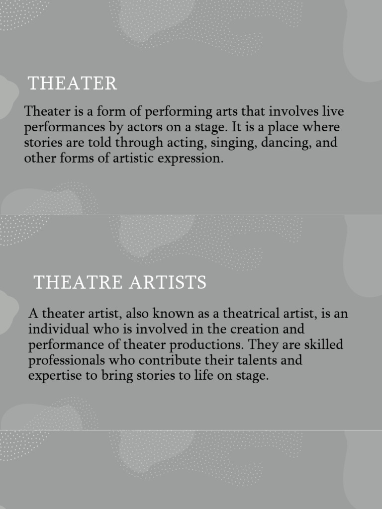 Cpar Ppt (Theater) - 12fbs-A1 (Group 4) | PDF | Philippines