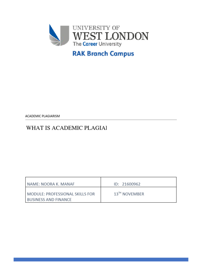 Academic Plagiarism | PDF | Plagiarism | Academic Dishonesty