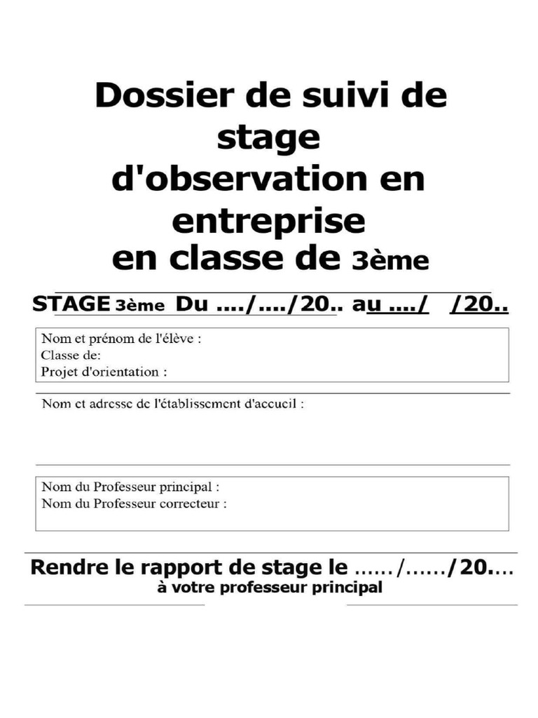 Rapport de Stage Maquette Modifié Hiez - Version 2023 | PDF