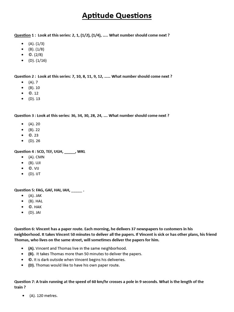 Aptitude Questions | PDF | Computing | Theoretical Computer Science