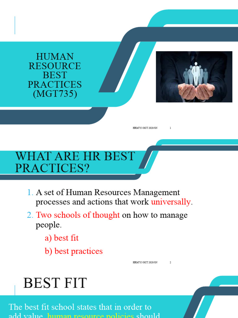 Topic 1 HRM735 HRM Best Practices | Download Free PDF | Human Resource ...