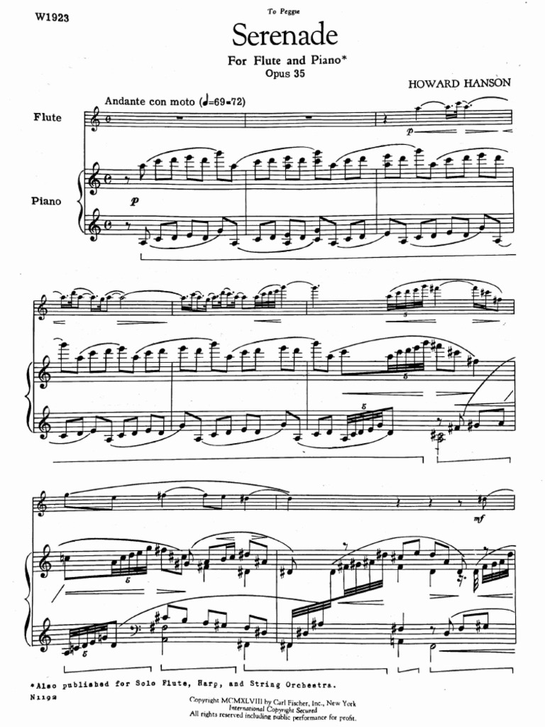 Howard Hanson Serenade | PDF