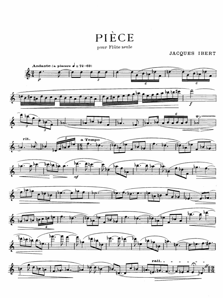 Jacques Ibert - Piece | PDF
